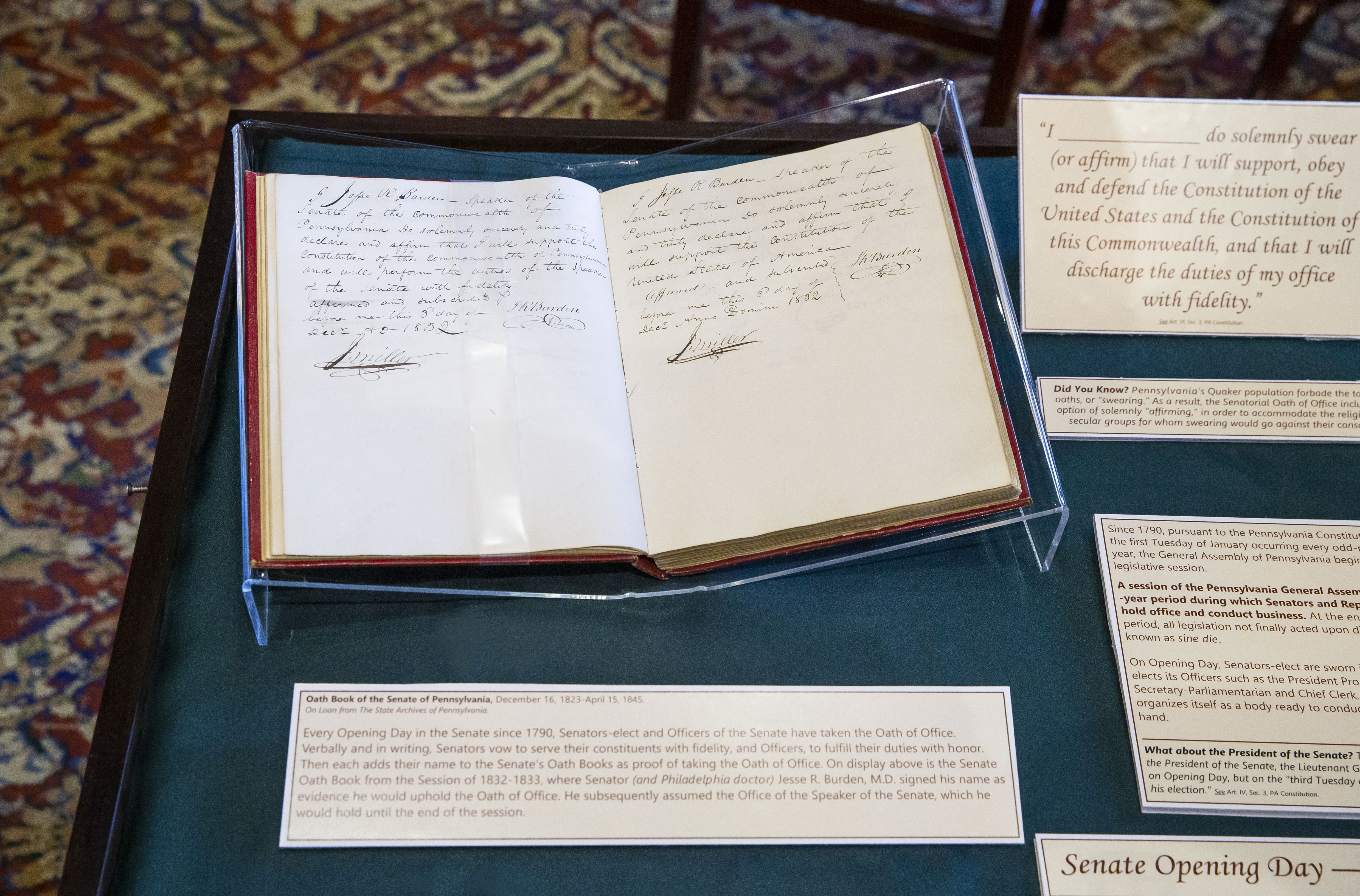 Opening Day: The History Behind The Ceremony - Pennsylvania Senate Library