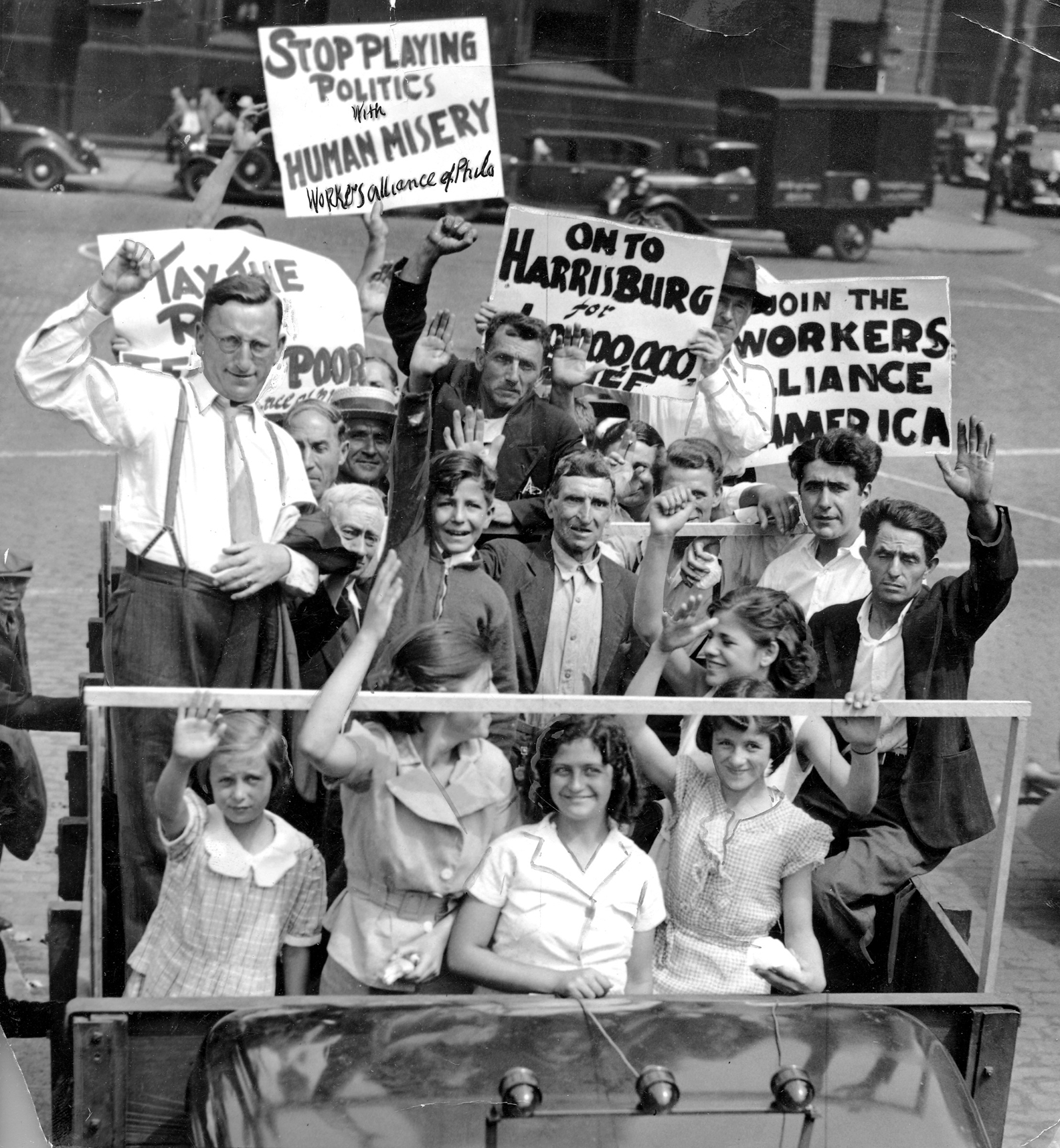 The Hunger March on the Harrisburg State Capitol - Pennsylvania Senate ...